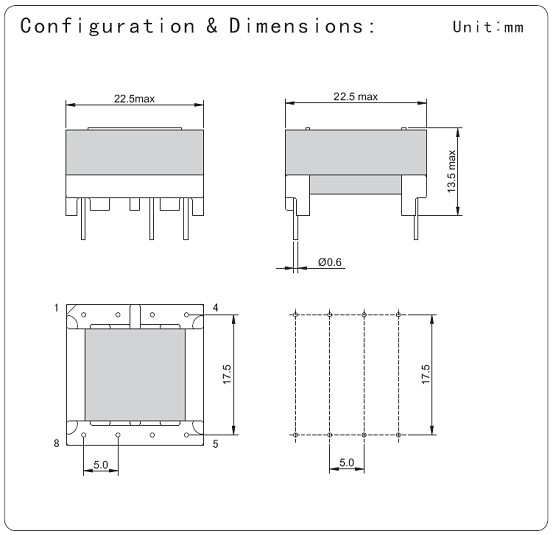 Switching Transformer (EFD20/20)-EFD系列变压器-江西省高新超越精密电子有限公司- Powered by Swcom.cn